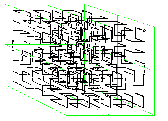 A Cube-filling Hilbert Curve