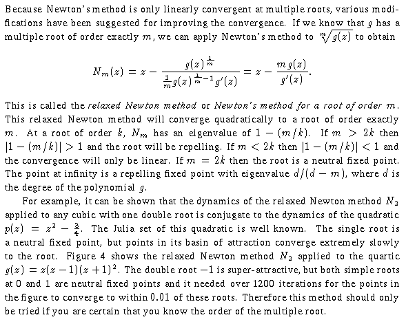 Newton's Iteration Method and its Generalizations - Sect 4